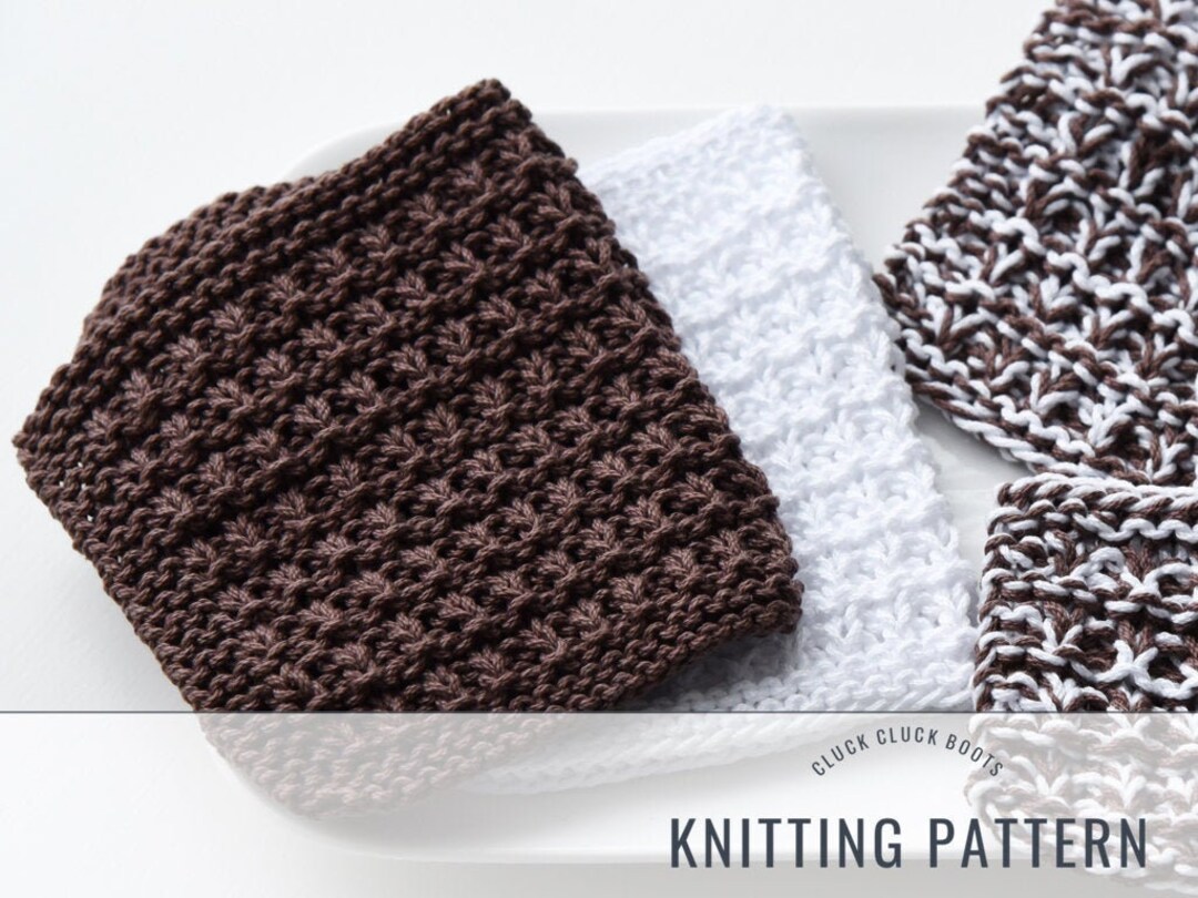 Knitting PATTERN Summer Grille Mini Cloth + Two Scrubbers | Home Knit ...