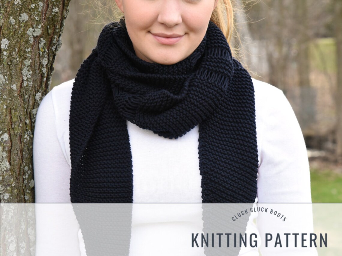 LYLA Scarf Knitting PATTERN Tapered Scarf Spring Scarf | Etsy