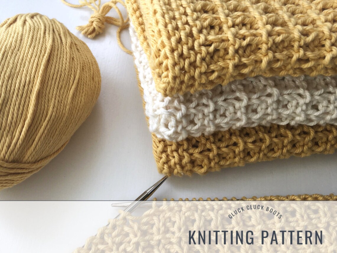 SUMMER GRILLE Washcloth / Dishcloth Knitting PATTERN | Kitchen Cloth ...