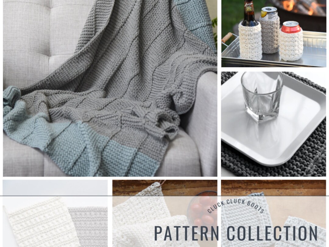 COTTAGE Collection PATTERN BUNDLE | Set of 7 Knitting Patterns | Quick ...