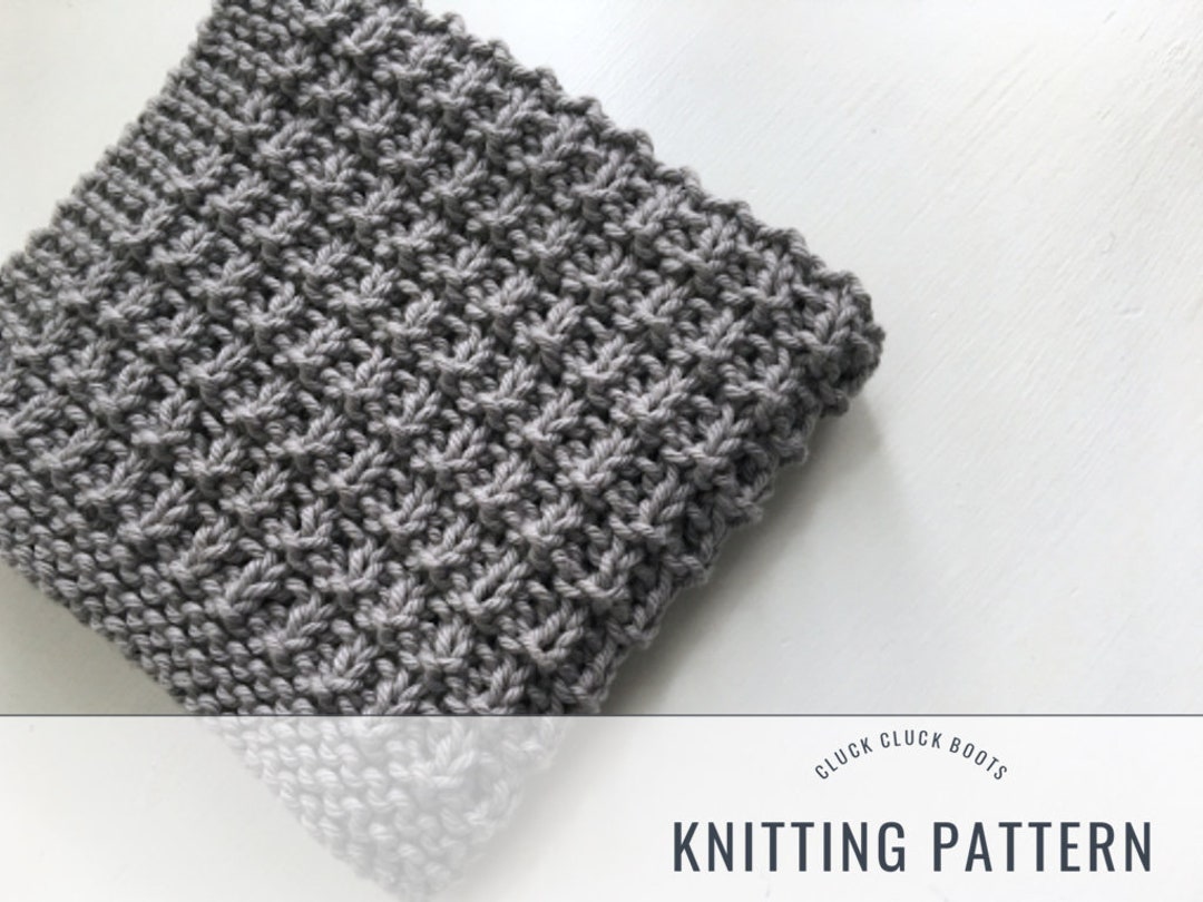 SUMMER GRILLE Washcloth / Dishcloth Knitting PATTERN | Kitchen Cloth ...