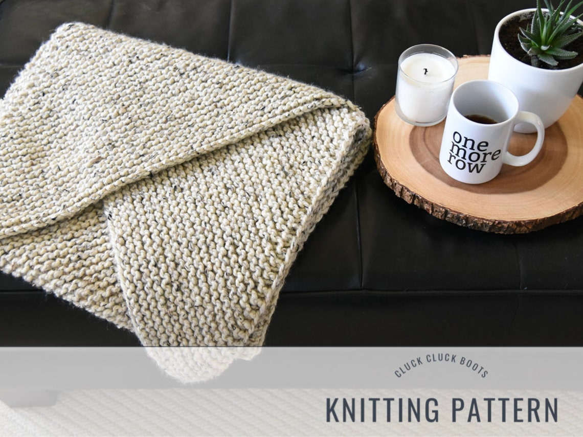 MARLOWE Blanket Wrap Knitting PATTERN | Knit Shawl | Easy Wrap | Chunky ...