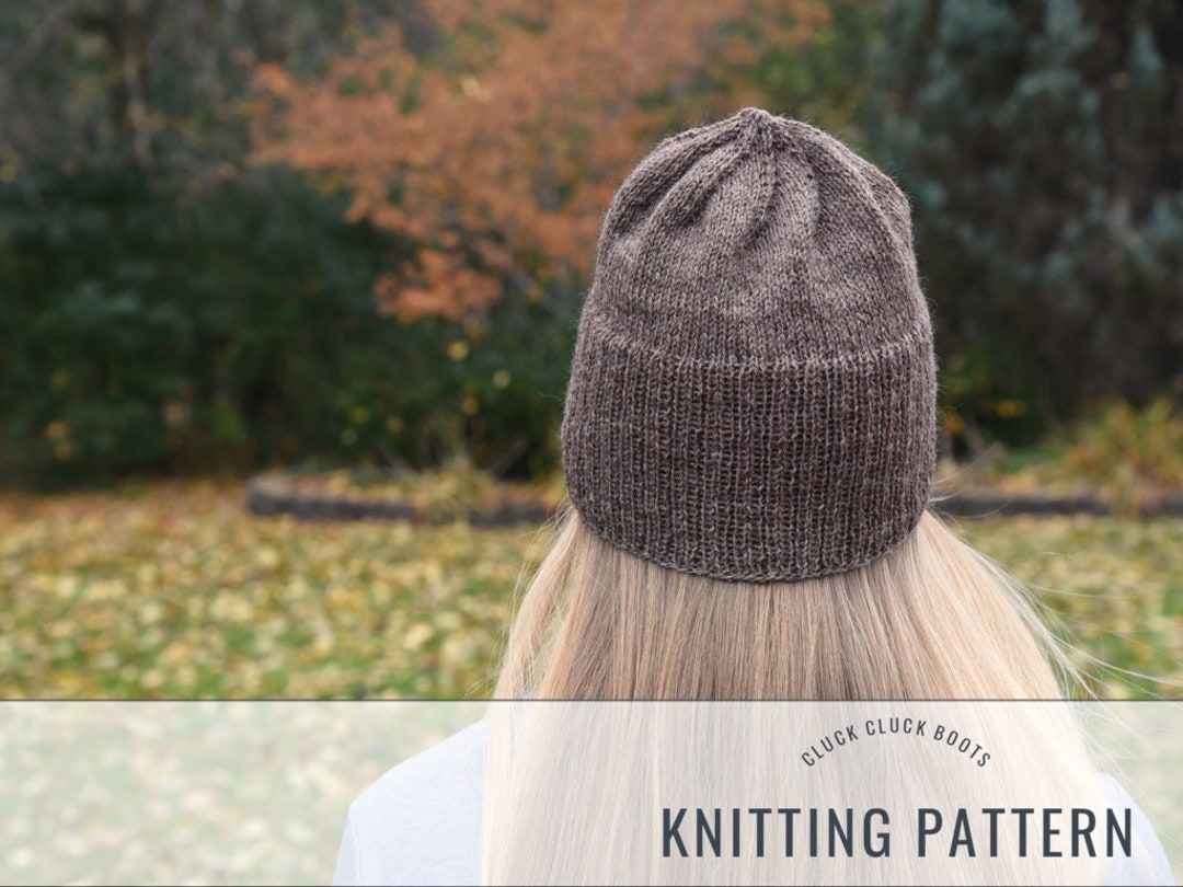 HALSEY Toque Hat Knitting PATTERN | Fits Teen + Adult | Simple Knit | Knit Hat | Cozy Accessory ...