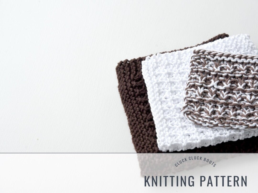 SUMMER GRILLE Knitting PATTERN Combo | Cloth + Mini Cloth + Scrubbers ...