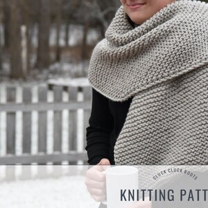 KITTRICK Blanket Wrap Knitting PATTERN | Knit Shawl | Easy Wrap ...
