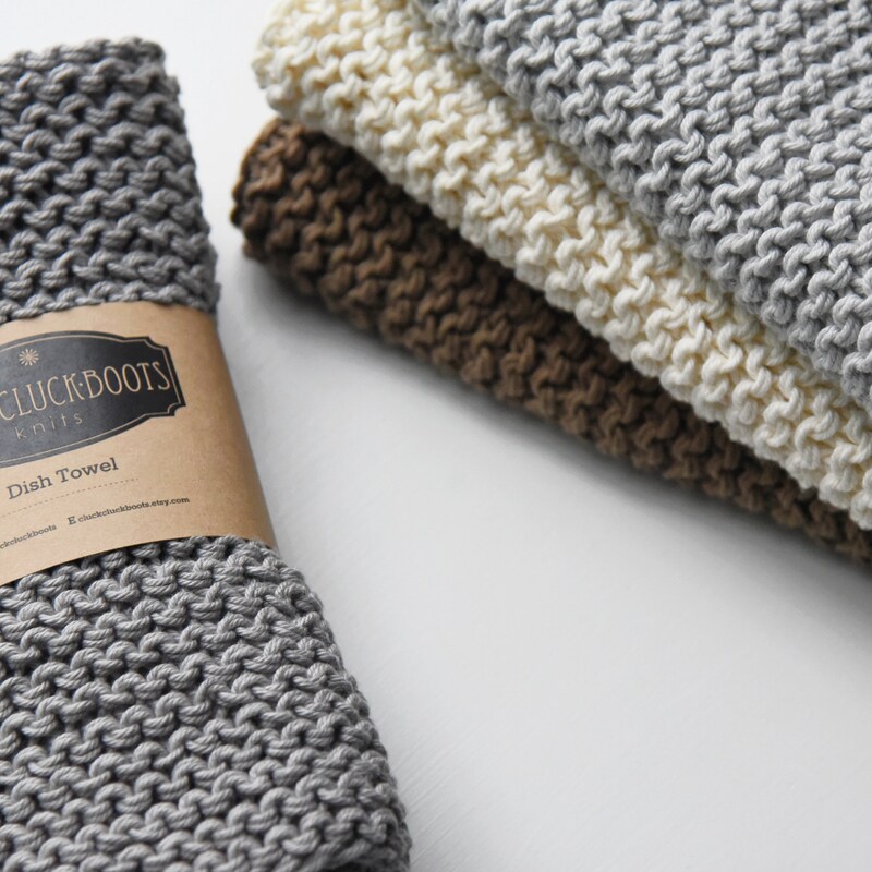 Knitted Hand Towels - Etsy