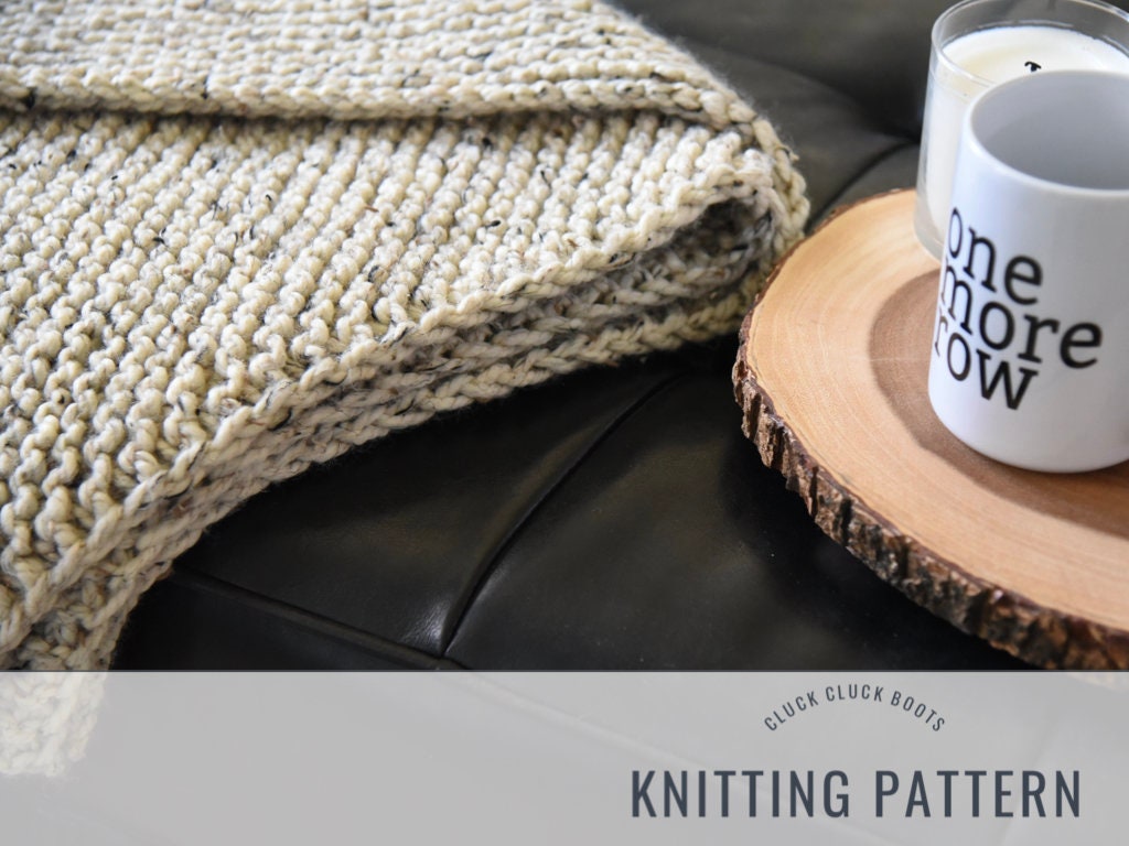 MARLOWE Blanket Wrap Knitting PATTERN | Knit Shawl | Easy Wrap | Chunky ...