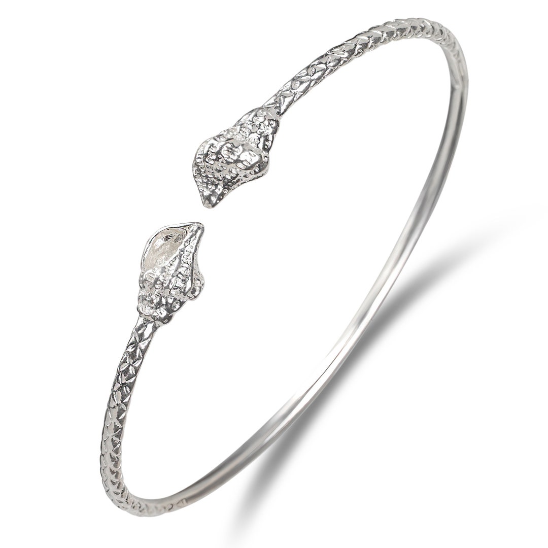 Solid .925 Sterling Silver West Indian Bangles Bangle Cuff Bracelet ...