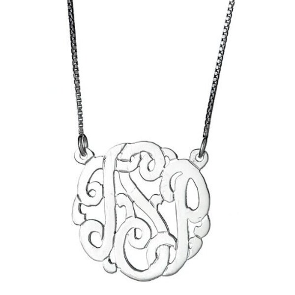 Monogram Pendant - Etsy