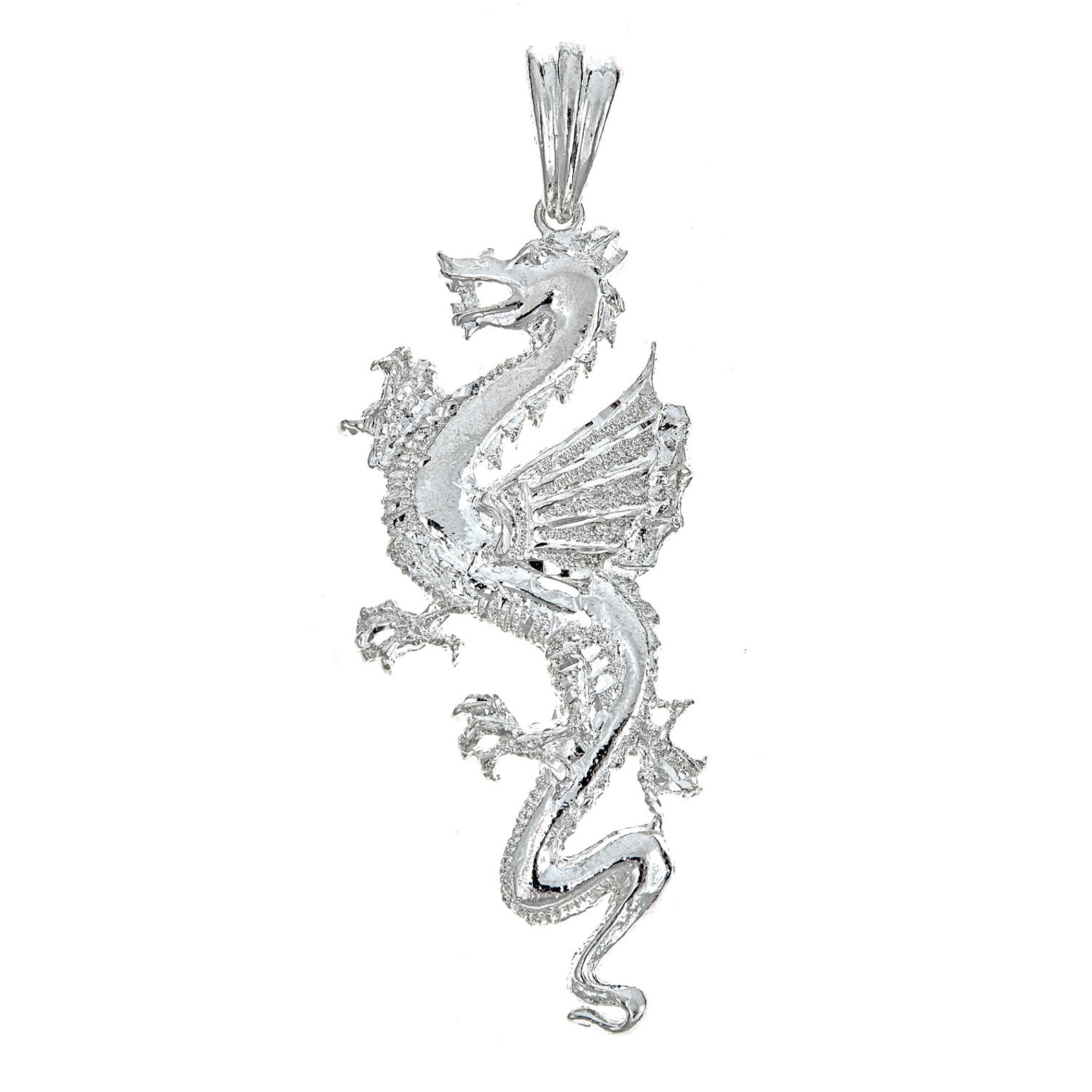 925 Sterling Silver Vintage Dragon Pendant Made in USA 12 - Etsy