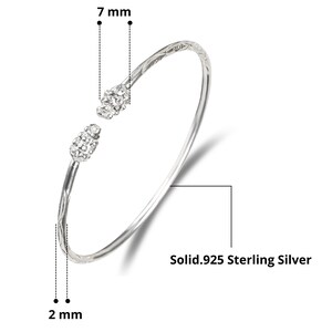 Solid .925 Sterling Silver West Indian Bangles Bangle Cuff Bracelet ...