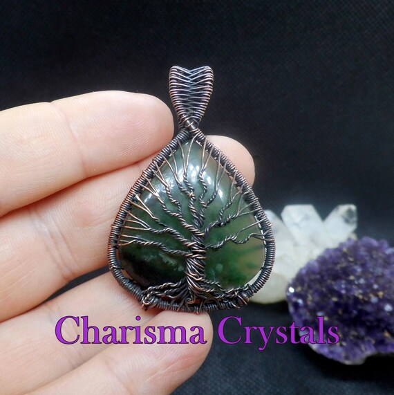 Jade Tree of Life Pendant Necklace Tree of Life Jewellery | Etsy