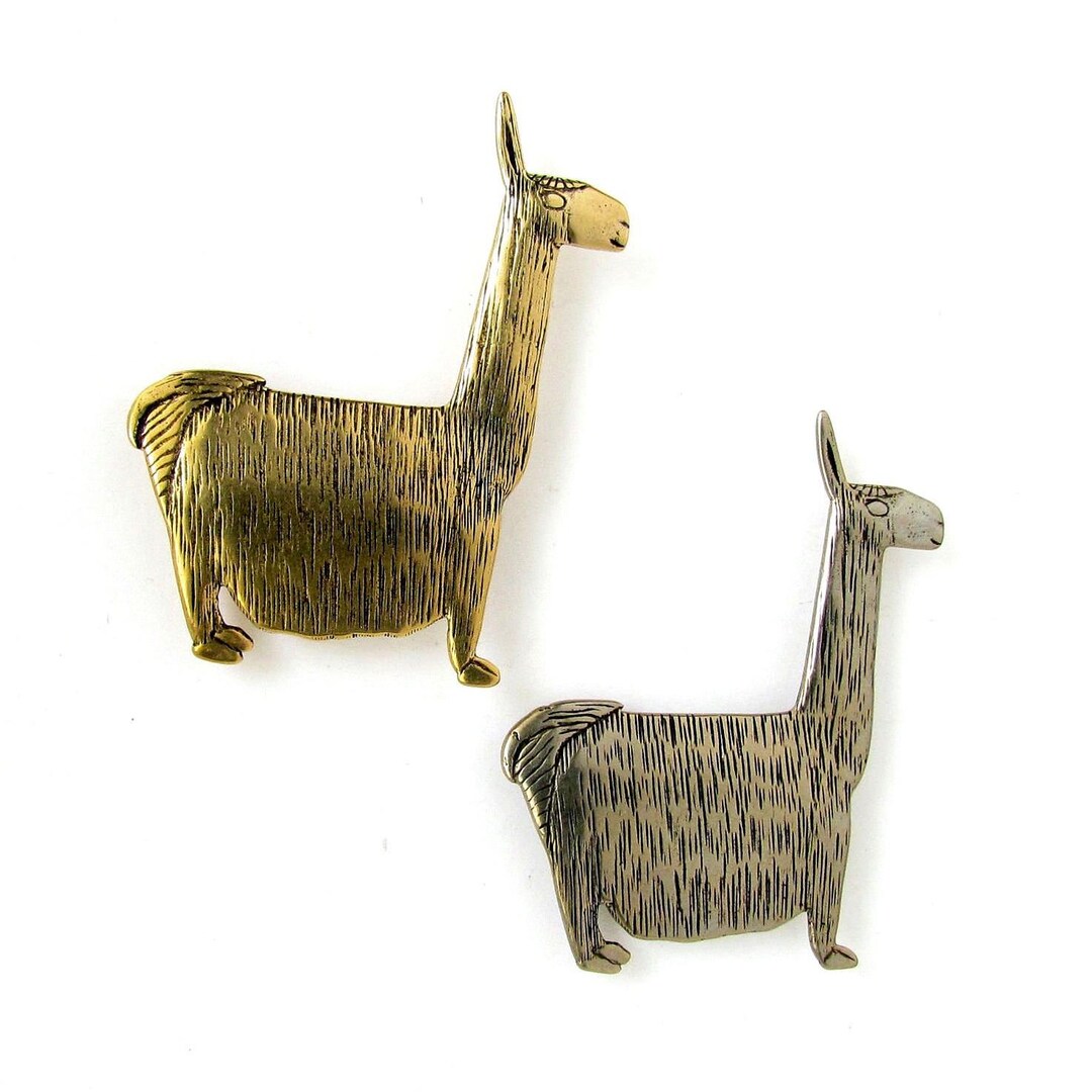 Alpaca Metal Shank Button, Fiber Arts Embellishment - Etsy
