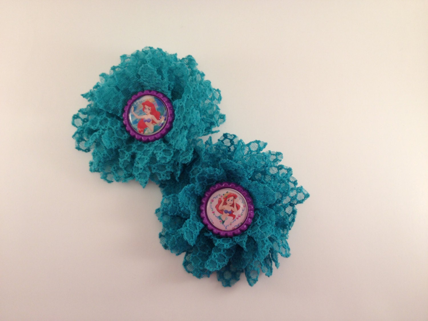 Ariel Hair Bow Ariel Hair Clip Ariel Hair Flower Disney - Etsy UK