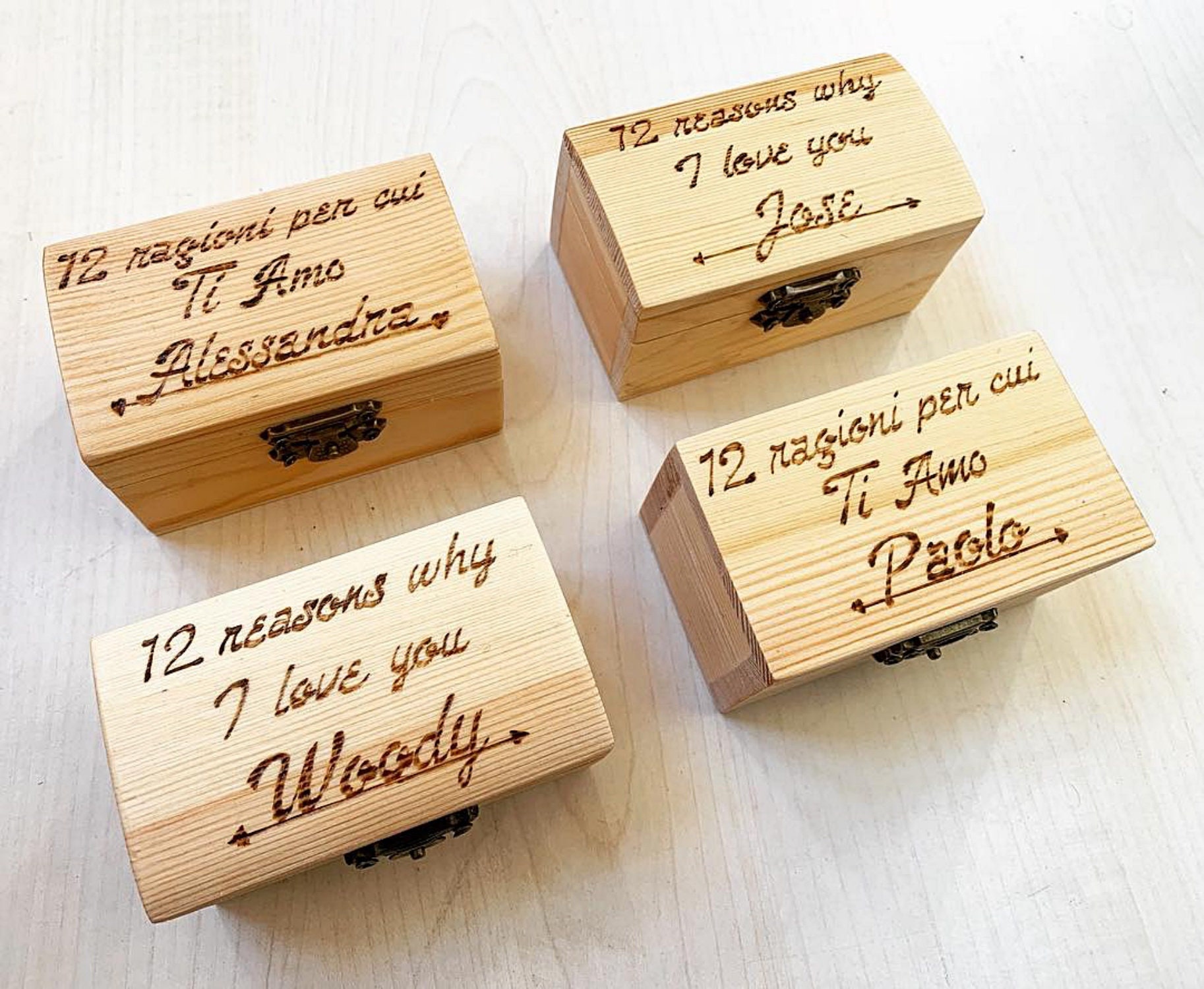 Personalized Keepsake Box Wood Mini Chest Wood Engraving - Etsy