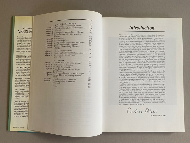 Needlecraft Book by Caroline Ollard, 1988 Printing Vintage - Etsy
