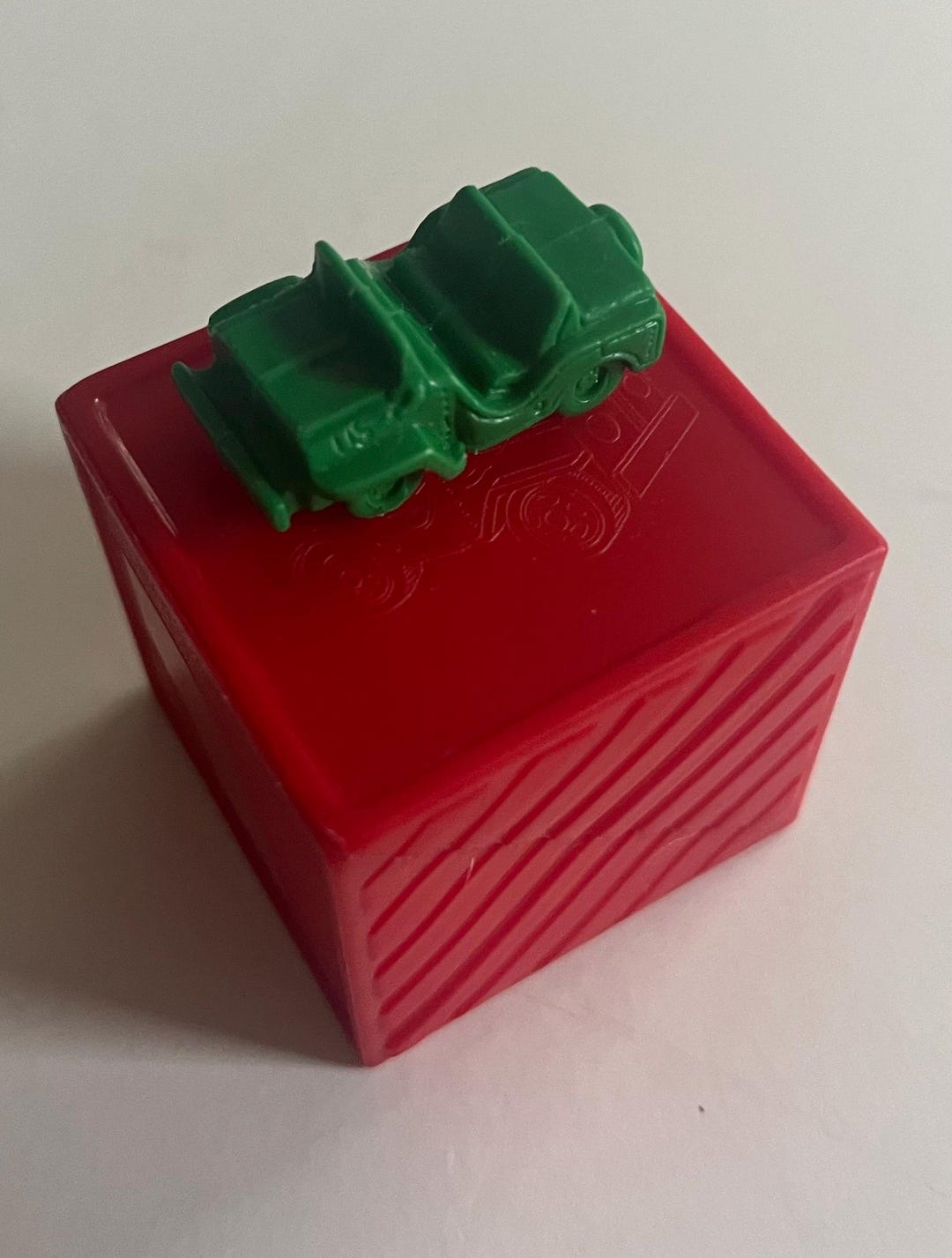 TUPPERWARE Toy J Letter Alphabet Jeep Red Green Vintage - Etsy