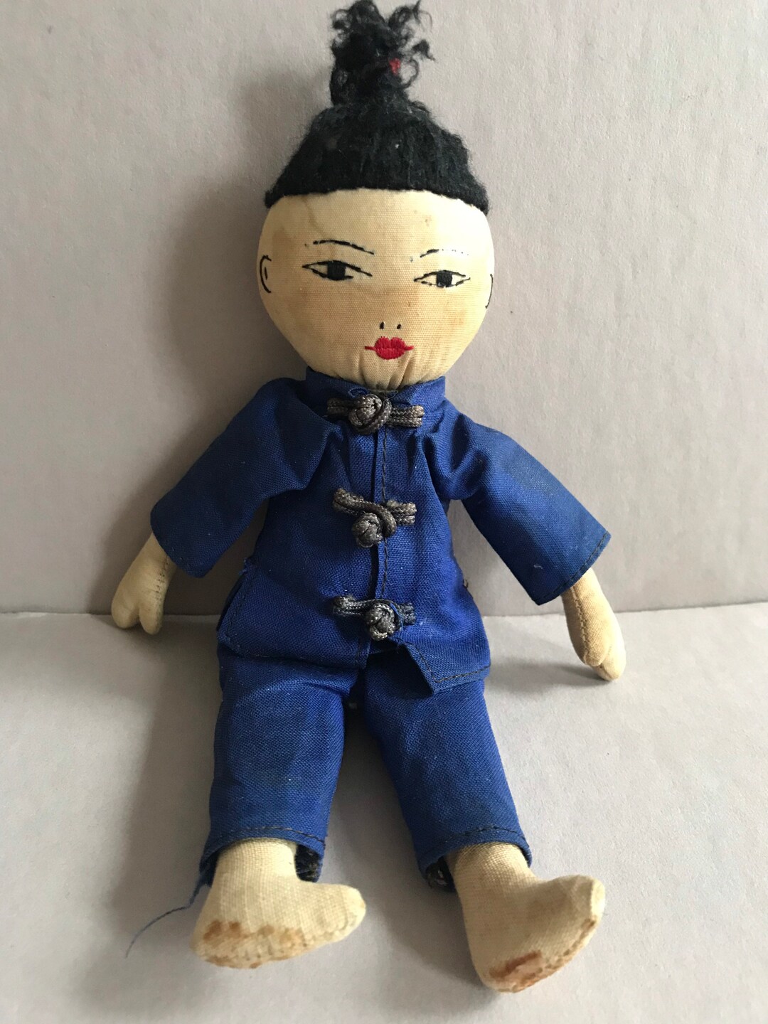 ADA LUM Doll Cloth Chinese Farmer Blue Vintage 1950s - Etsy