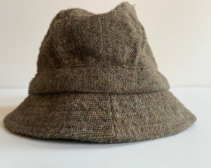 TWEED Trilby Hat Brown Off-white Country Gentleman Thomas O’gorman Made ...
