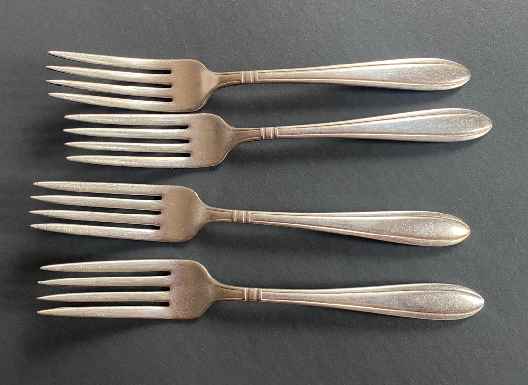 Vintage Albert Pick Salad Forks, Set of 4, Hotel Restaurant Flatware - Etsy