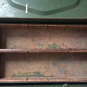 METAL Tool Box Army Green USA Excelsior Stamford Conn Industrial ...