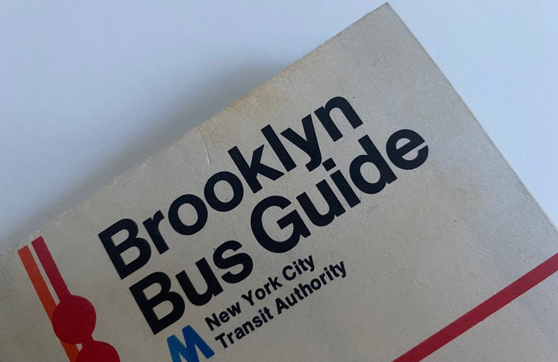 BROOKLYN Bus Guide Map New York City Transit Authority - Etsy