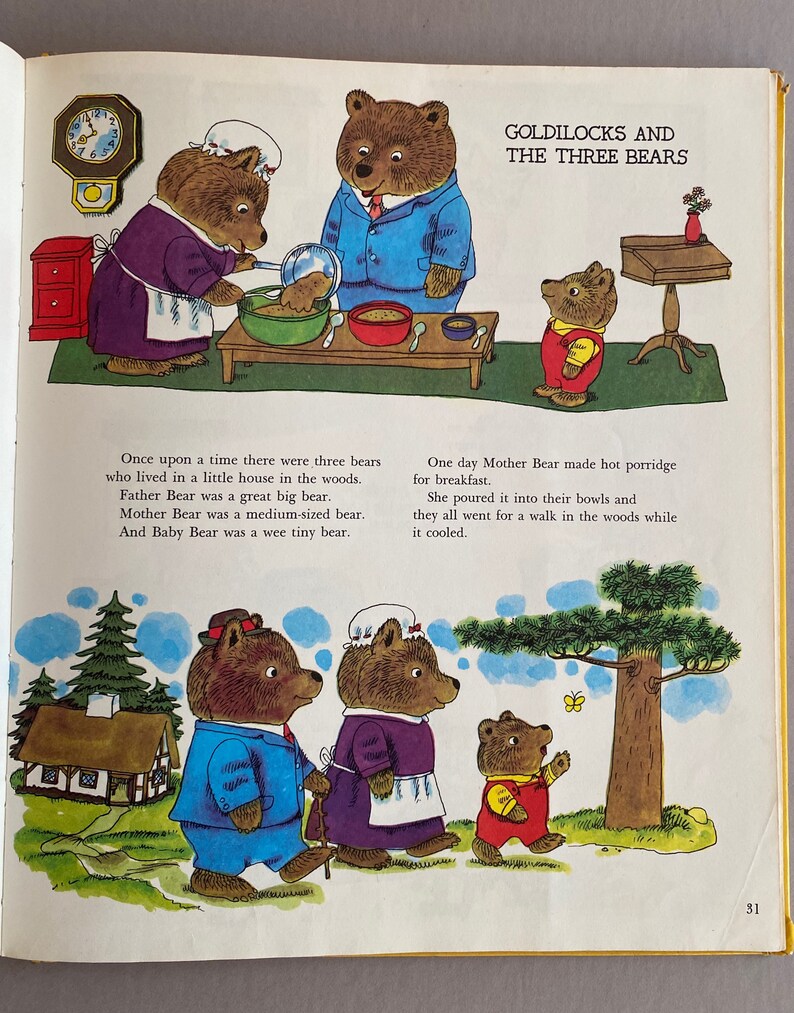 Richard Scarry's Animal Nursery Tales Golden Book - Etsy