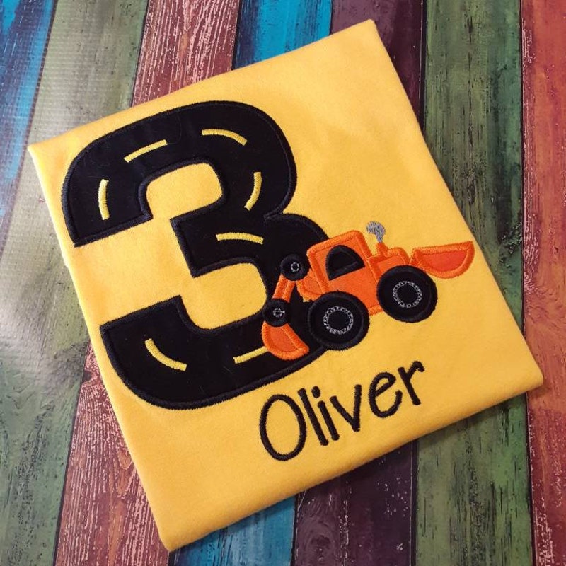 Backhoe Applique - Etsy
