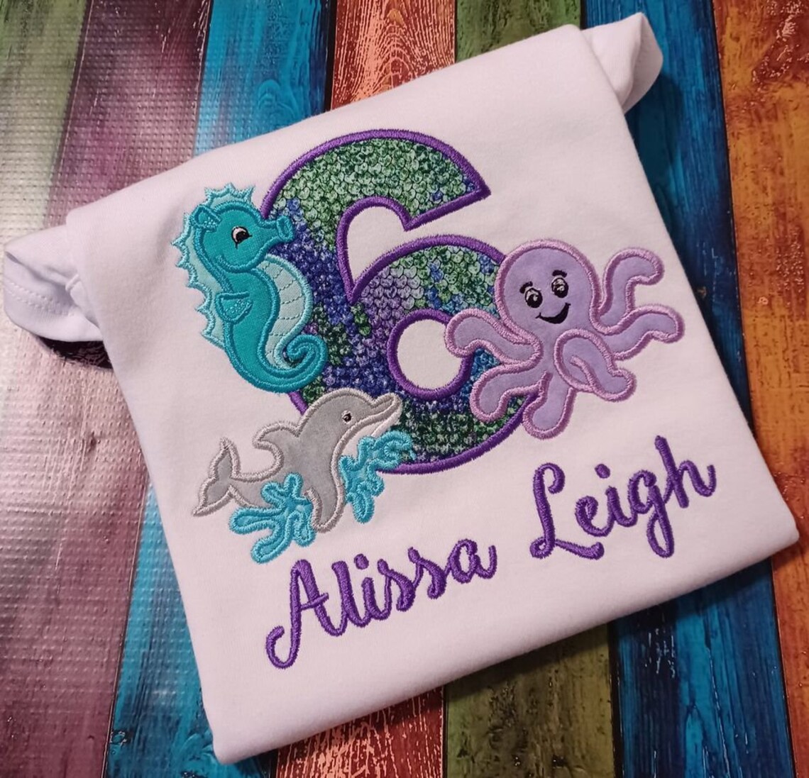 Sea Life Birthday Ocean Animals Shirt Beach Birthday Shirt - Etsy