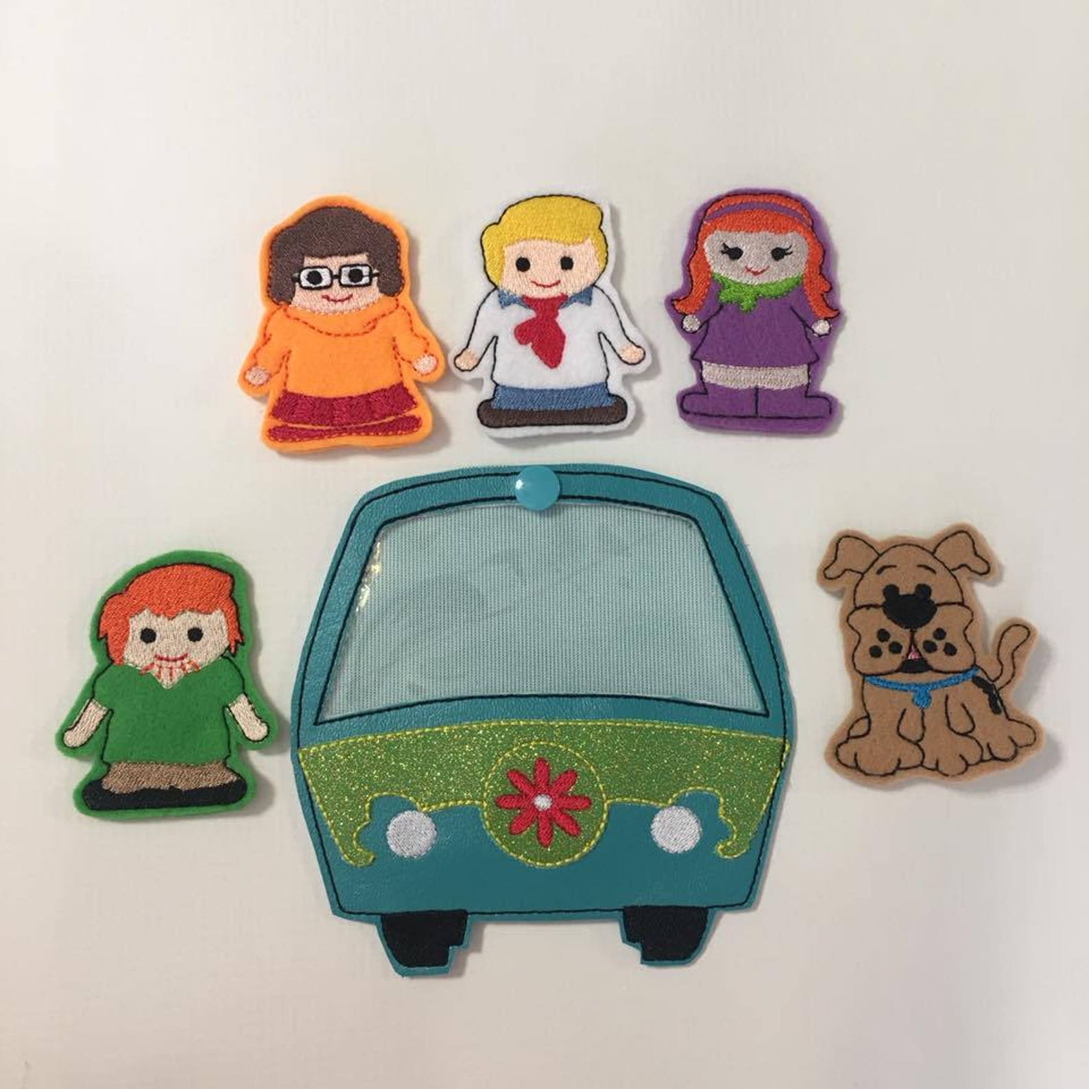 Mystery Gang Finger Puppets Mystery Van Case Finger Puppets | Etsy