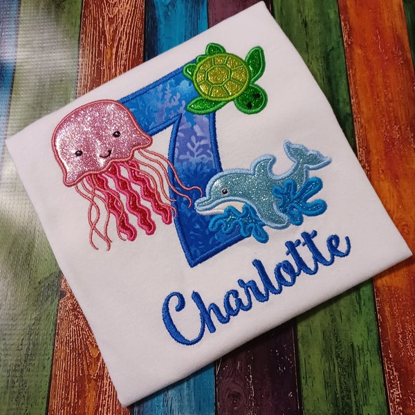 Sea Life Applique - Etsy