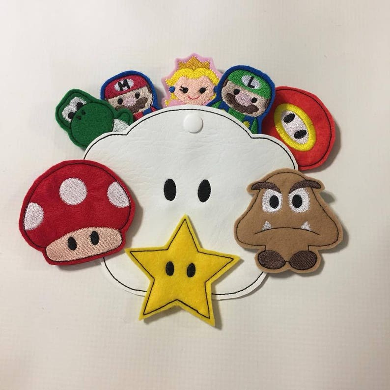 Mario Brothers Finger Puppets Felt Finger Puppets Finger | Etsy