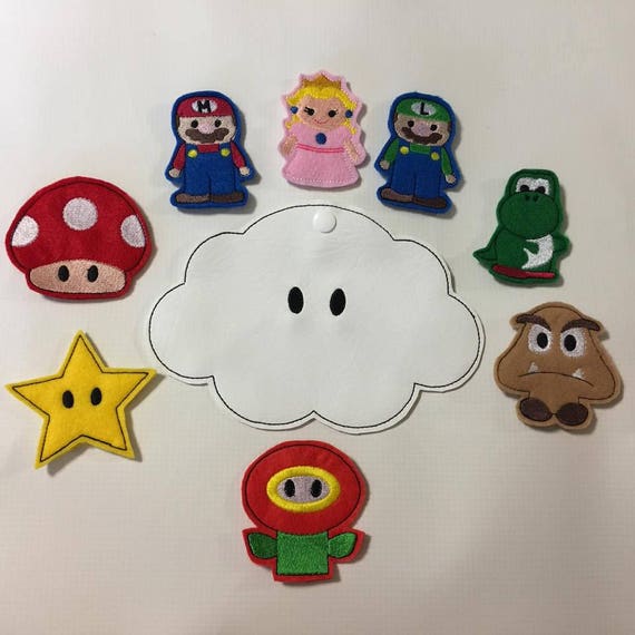 Mario Brothers Finger Puppets Felt Finger Puppets Finger | Etsy