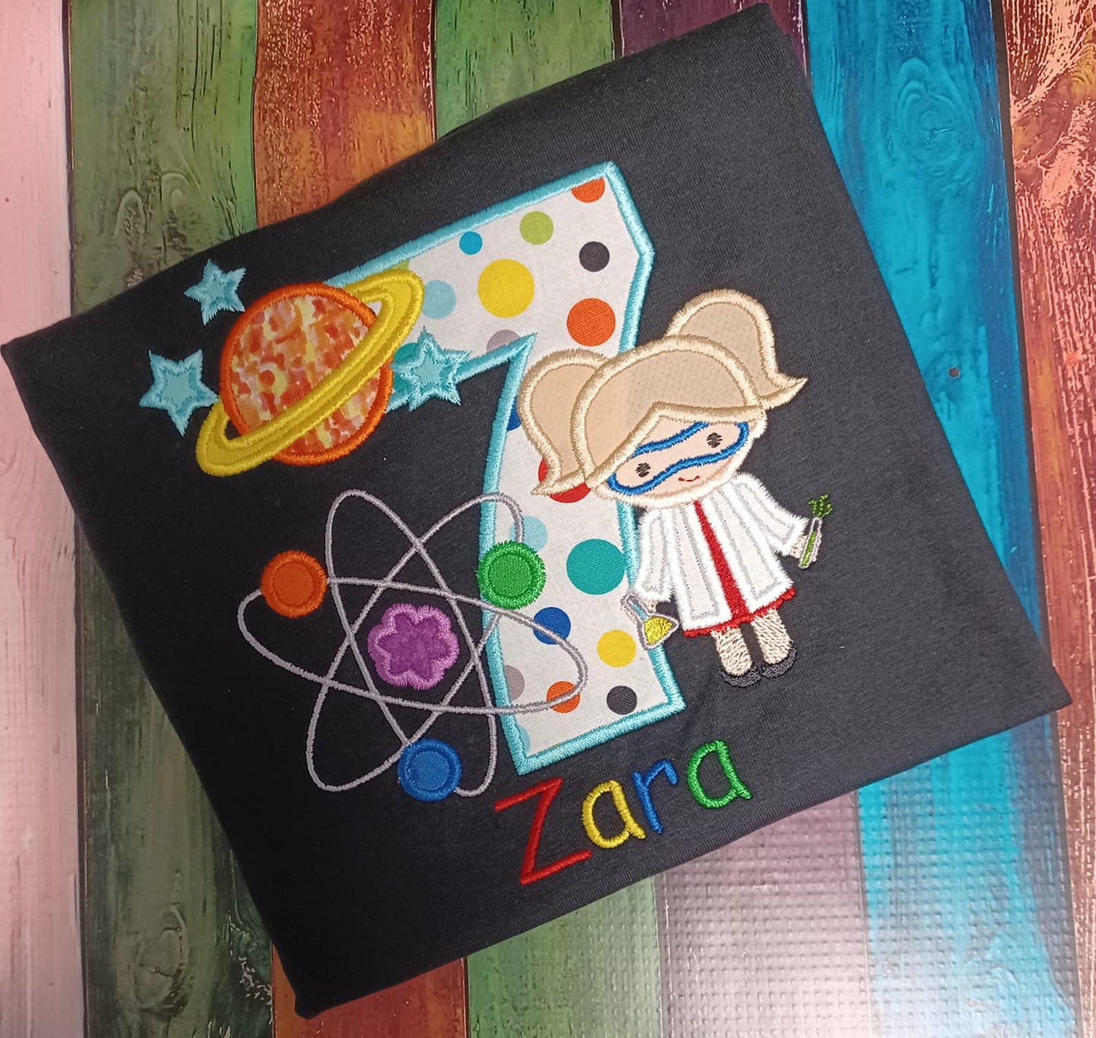 Science Birthday Party Shirt. Girl or Boy Scientist T-shirt. Machine ...