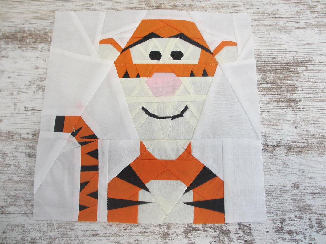 Tigger Foundation Paper Piecing Block - Etsy