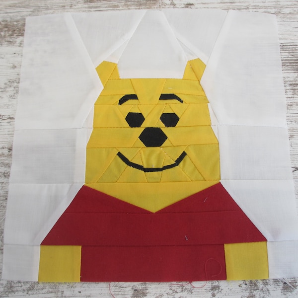 Winnie the Pooh Quilt Block - Etsy