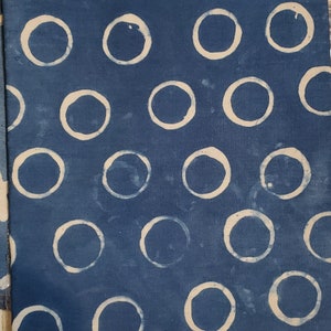 Indigo Resist Symbols, Hand-painted and Hand-dyed Fabric - Etsy