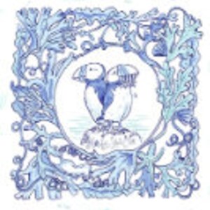 Sandy Toes Blue Panel by Anita Jeram for Clothworks Fabrics - Etsy