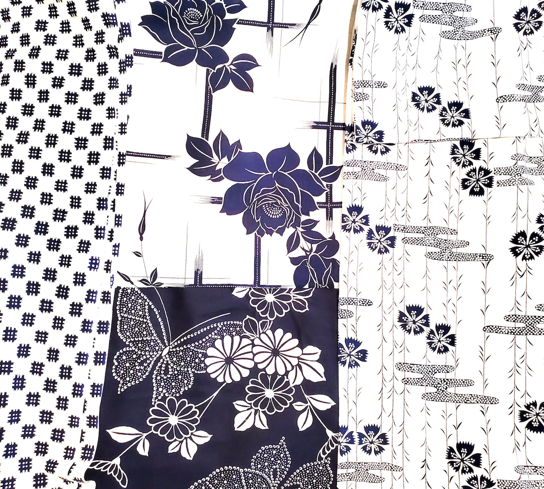 Vintage Indigo and White Yukata Collection - Etsy