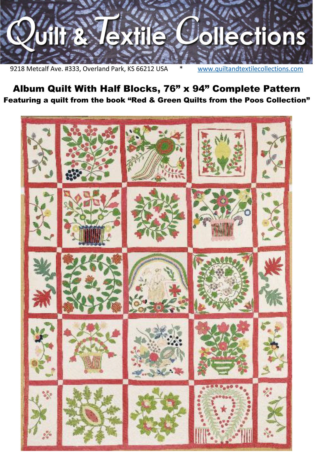 Album Quilt With Half Blocks Complete Pattern - Etsy