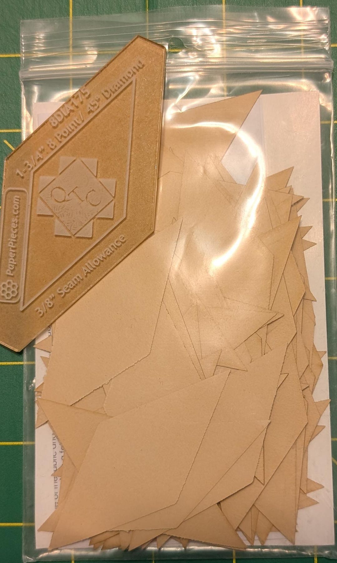 EPP Star 8-pointed Kit With Diamond Template & Papers - 2 Sizes - Etsy
