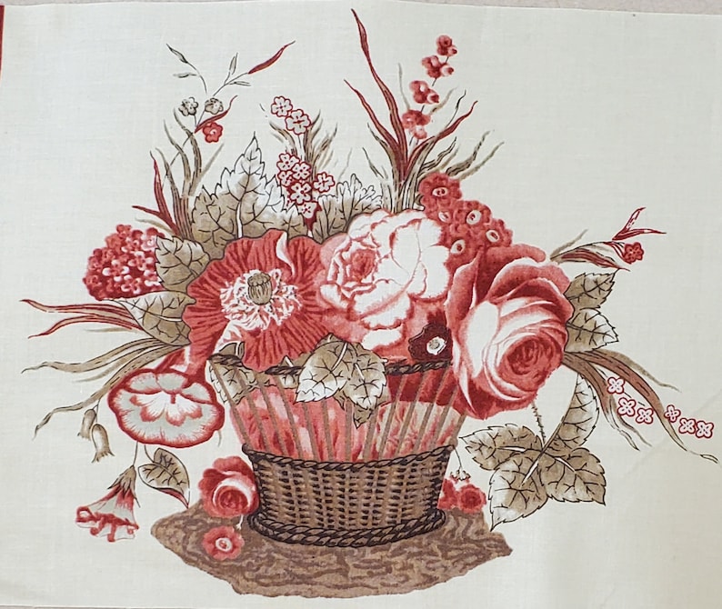 Panier De Fleurs Medallion by French General for Moda - Etsy
