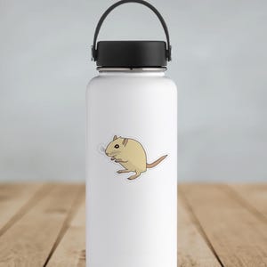 Tan Gerbil Sticker, Waterproof Vinyl, Planner Scrapbook Decal - Etsy