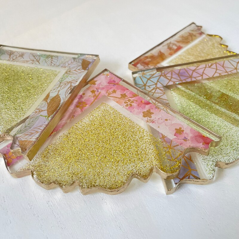 Triangle Glitter - Etsy