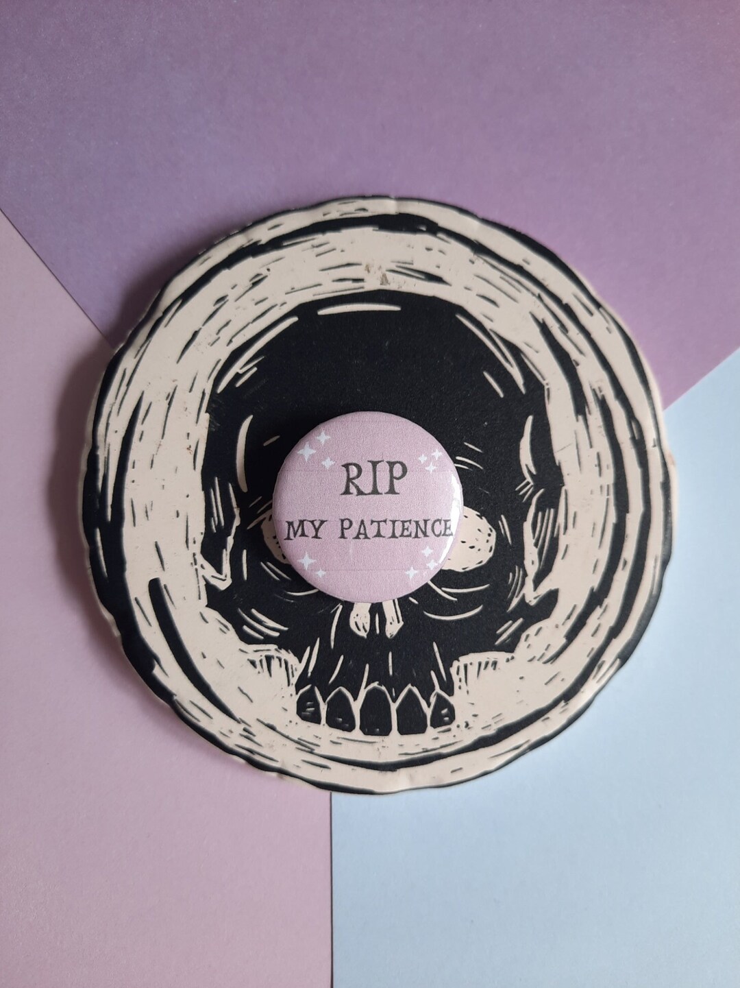 RIP to My Patience Adult Humour Pin Badges B GRADE Testers - Etsy