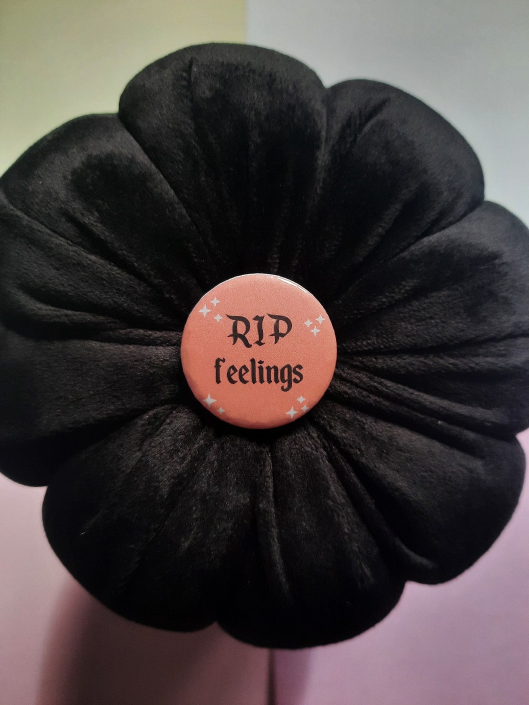 RIP to Feelings , Adult Humour Pin Badge - Etsy