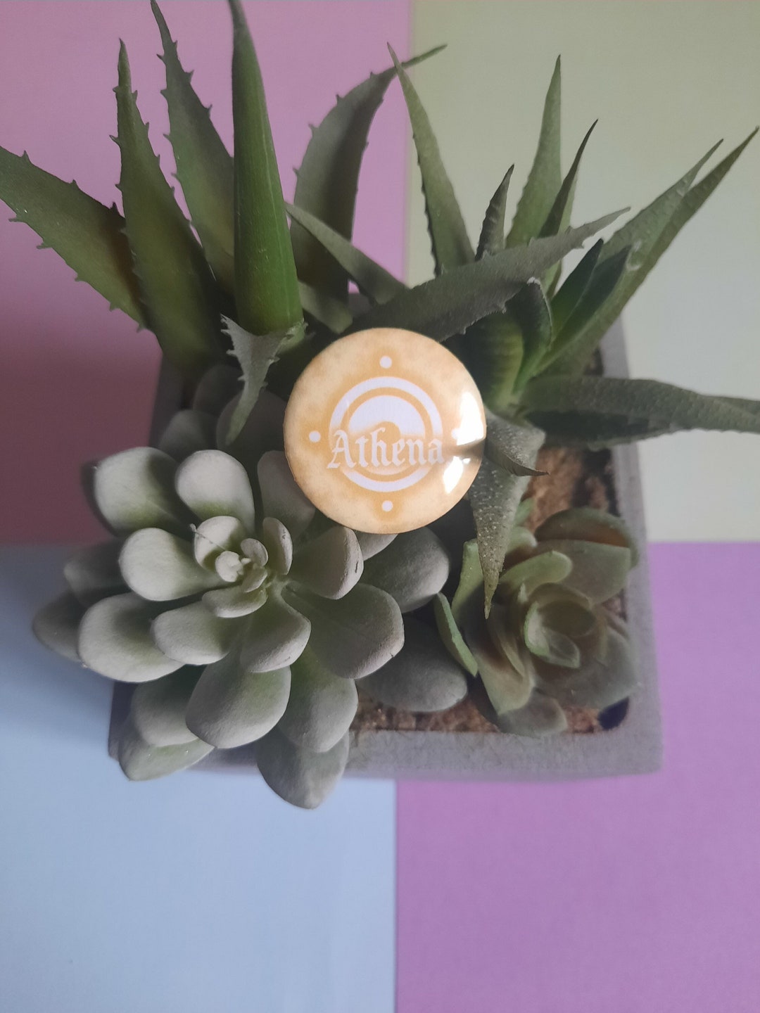 Athena, Greek Mythology, Hades Video Game, Gamer Button Badge for ...