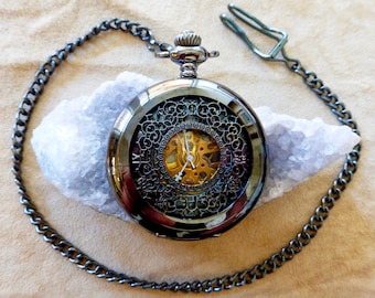 Clock pocket watch | Etsy