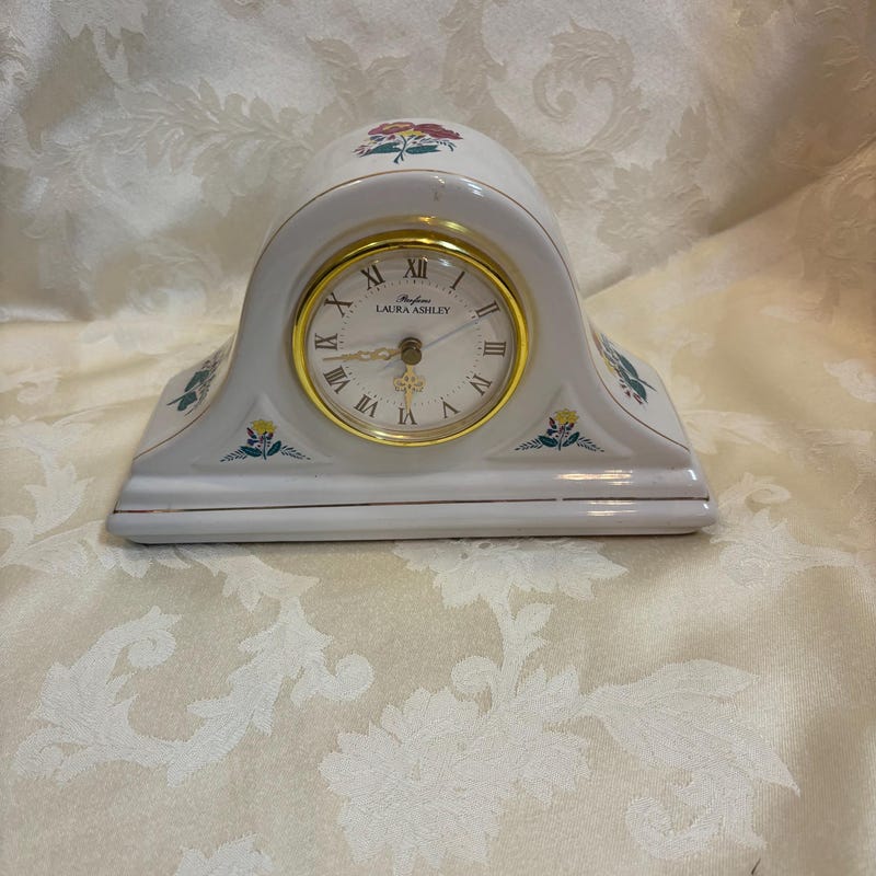 Floral Quartz Alarm Clock - Etsy