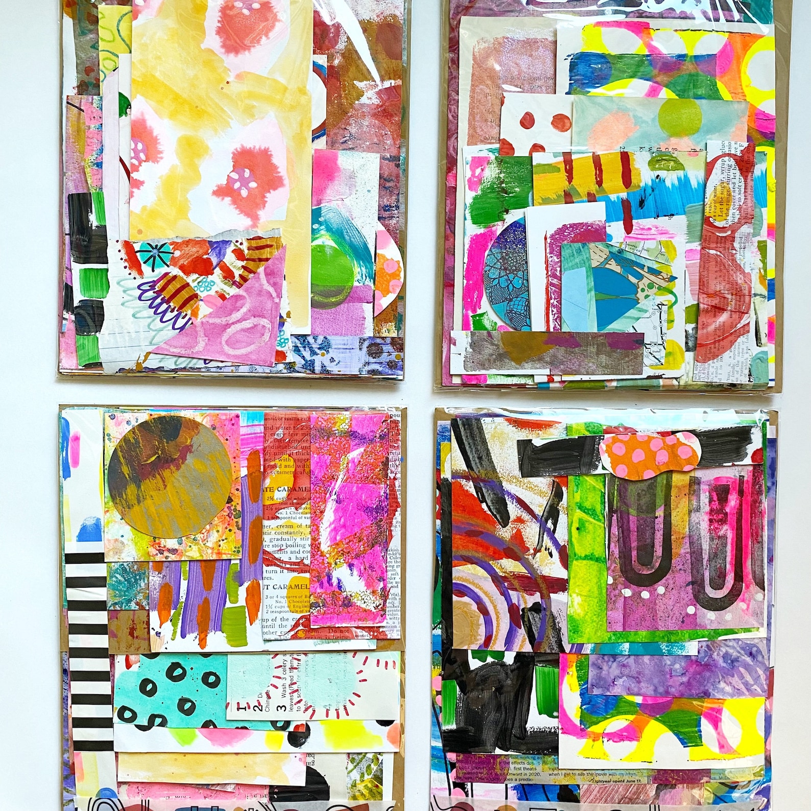 Mixed Media Hand Painted Papers - Etsy